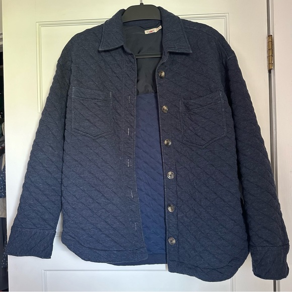 Faherty | Jackets & Coats | Faherty Epic Quilted Fleece Shirt Jacket In ...